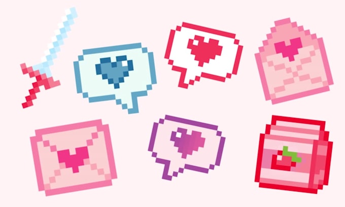 Do a pixel art logo, emote or badge by Deborahvhr | Fiverr
