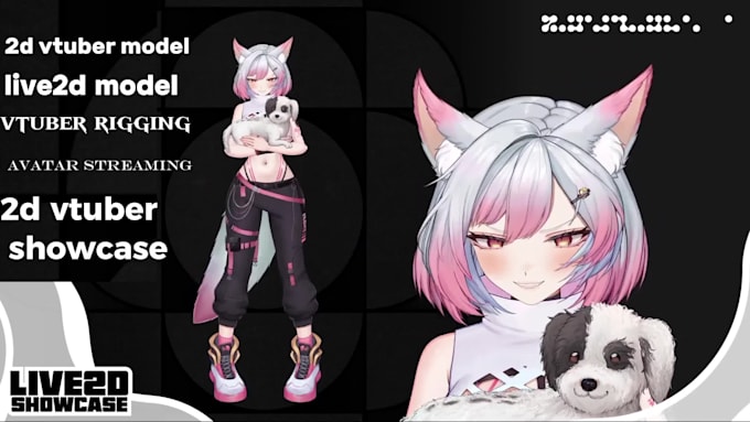 Do custom live2d vtuber model, live2d rigging, 2d vtuber, prplive, vtube rig by Yongidun | Fiverr