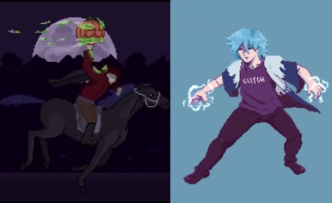 Crate 2d character design pixel art character pixel art animation ...