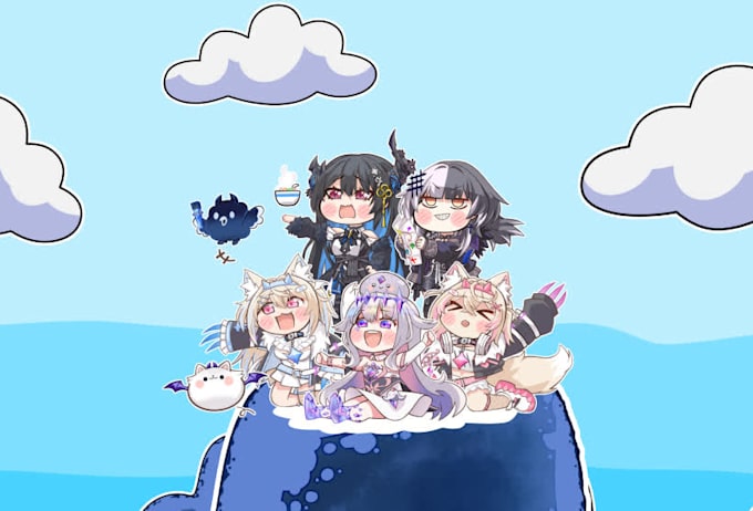 Png chibi reactive model by Sam_ak08 | Fiverr