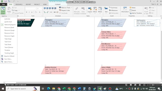 Create gantt chart using ms project software by Saife21 | Fiverr