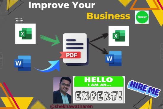 Do affordable excel data entry and file conversion by Shekhawatnaren ...