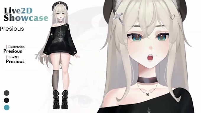 Create and rig a 2d vituber model with live2d by Preciousfunitu | Fiverr