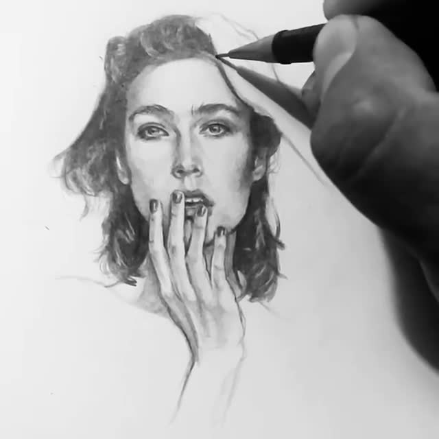 Draw portrait in less than a day by Fathoniblank | Fiverr