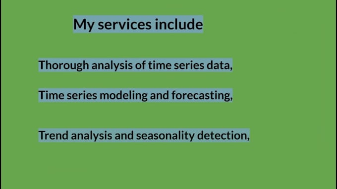 Do time series analysis and forecasting by Akshayp666 | Fiverr