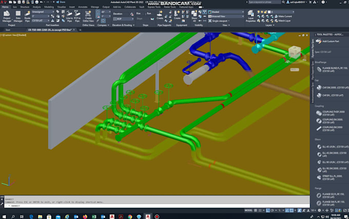 Prepare the piping 3d model by Asifiqbal1981 | Fiverr