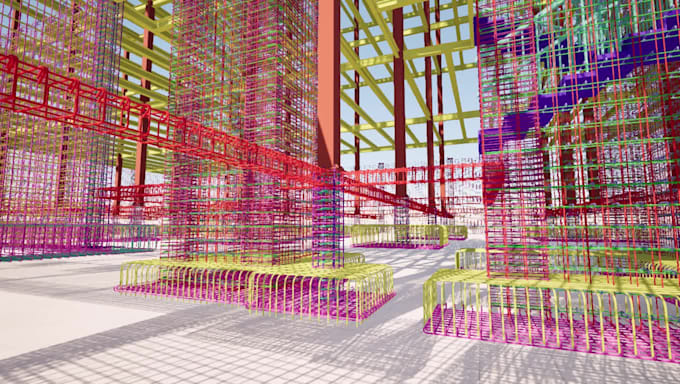 High quality 3d visualization model from structural on revit by ...