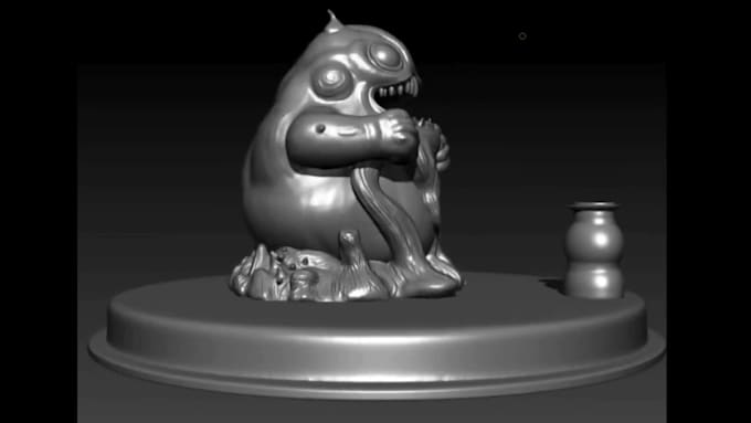 Create realistic 3d printable sculpt 3d model for 3d sculpt printing