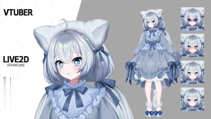 Draw live 2d vtuber model, live 2d rigging, vtuber model, vtuber commission by Jessica_cliffz ...