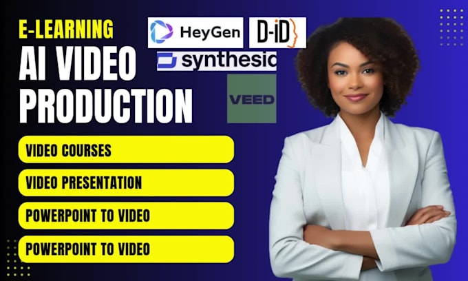 Create elearning video courses, ai spokesperson videos and presentations by Dammy_digita__ | Fiverr