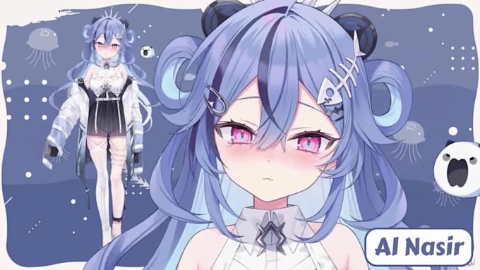 Draw and rig live2d vtuber model, live2d rigging, 2d vtuber model ...