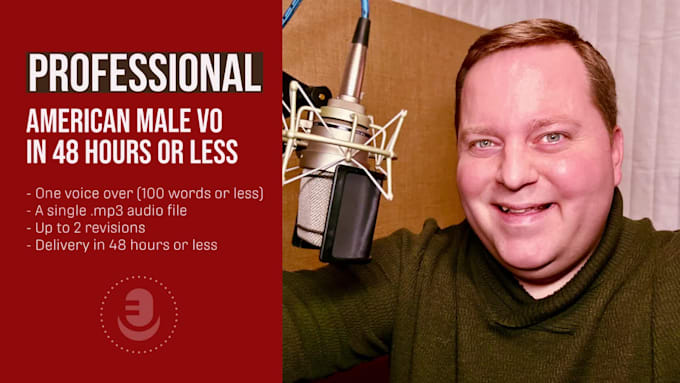 Record a pro american male voice over in 48 hours or less by ...