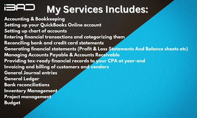 Bookkeeping jobs in quickbooks by Ibadurrehman478 | Fiverr