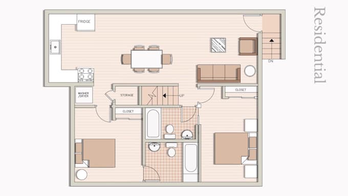 Optimize and space plan a room with furniture by Alevidesign | Fiverr