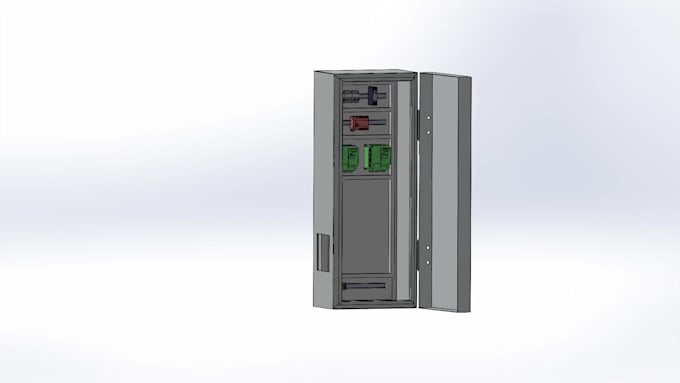 Electrical panel 3d drawing using solidworks by Manojchathu667 | Fiverr