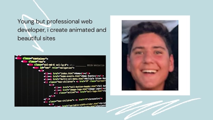 Create an animated and nice site in html, css and js by Lucamarian562 ...