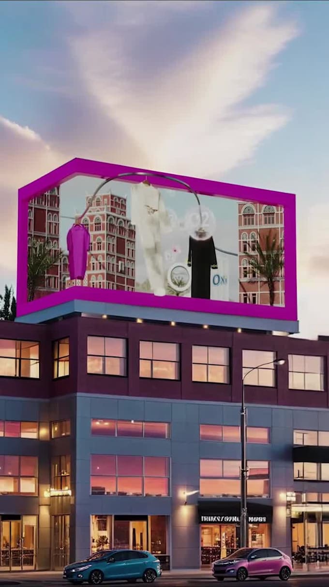 Make 3d billboard animation anamorphic animation 3d anamorphic vfx ...