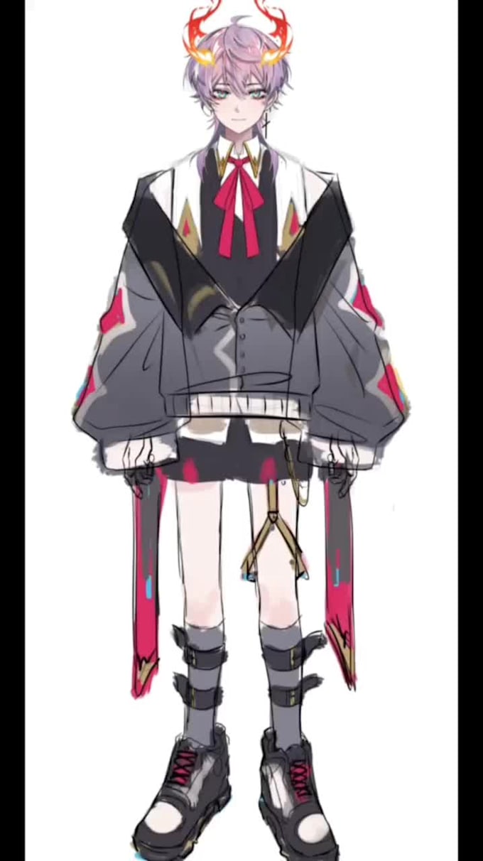 Draw 2d vtuber model and rigged live2d vtuber model by Sammascot | Fiverr