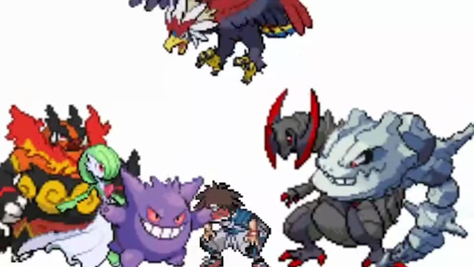 Do pixel art anime pokemon sprite or fakemon teams trainers sprite ...