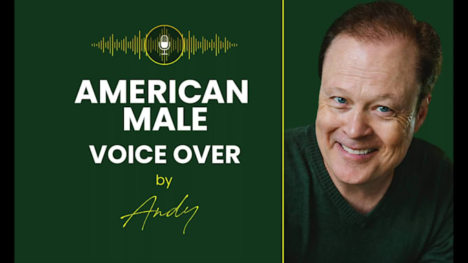 Record a professional american male voice over by Vo_andy | Fiverr
