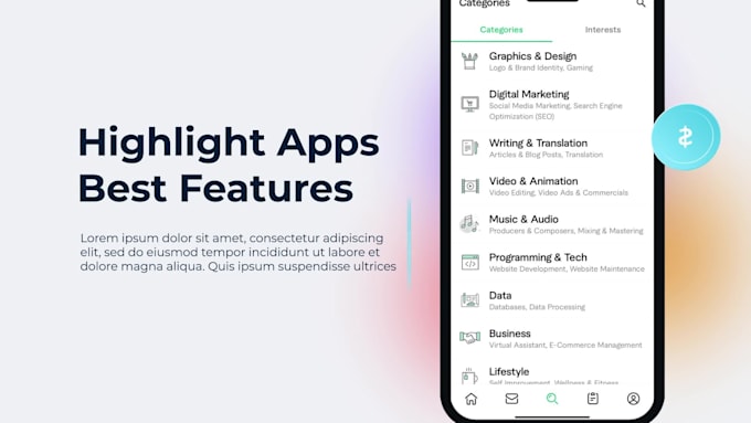Create a unique and eye catching app promo video by Aamirmazhar535 | Fiverr