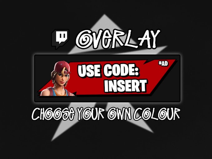 Create a fortnite creator code overlay for your stream by Spidercore ...