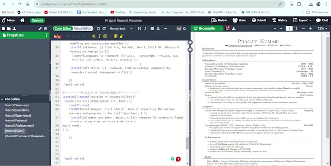 Do a professional resume, cv, and cover letter by Pragati_1419 | Fiverr