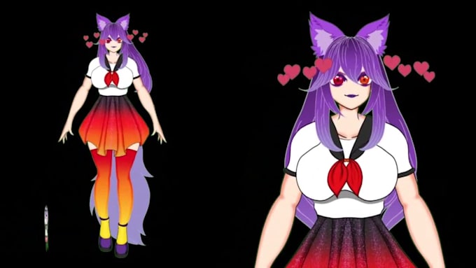 Rig your live 2d model, must have ready to rig art by Twisstytales | Fiverr