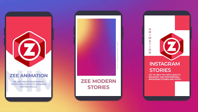 Do animated or static instagram story and post by Zee_animation | Fiverr