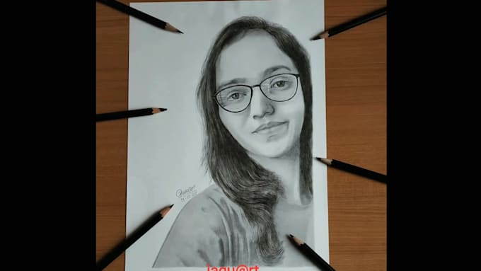 Draw a realistic pencil sketch from photo by hand by Jagu_arts | Fiverr