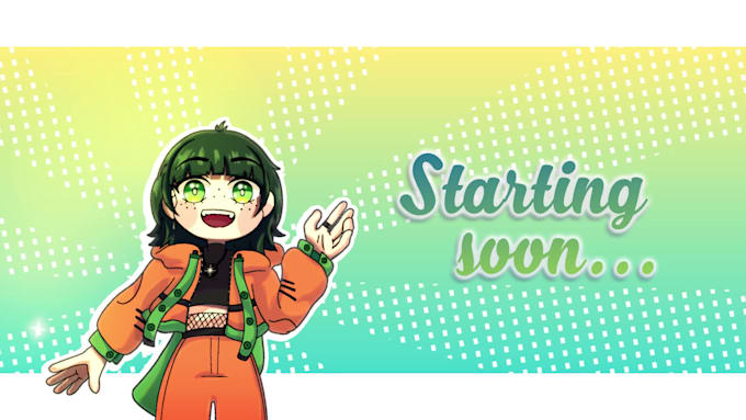 Create a cute, simple starting, brb, ending loop screen by ...