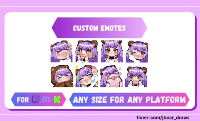 Create custom emotes for your stream and or discord server by Jbear ...
