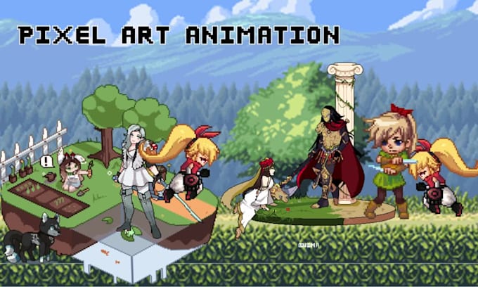 Do pixel art animation sprite sheet, pixel art character, rpg, pixel ...