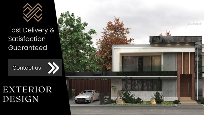 Do 3d exterior and interior architecture rendering 3ds max by Soufianefath | Fiverr