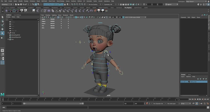Rig your 3d character, prop and animal by Jazmnluna | Fiverr