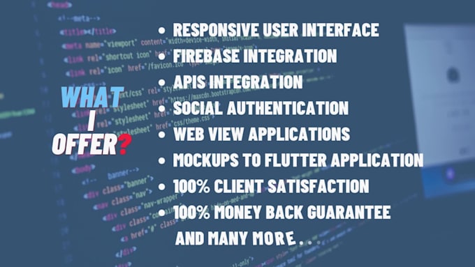 Develop android and ios app using flutter by Waheedhaans | Fiverr