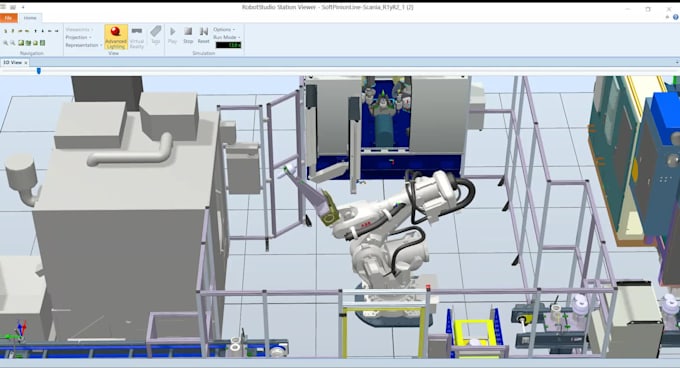Do your simulation using robotstudio for abb robots by Inghugoojeda | Fiverr