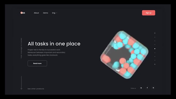 Develop 3d animated webflow website figma to webflow 3d webflow animation by Mary_codes360 | Fiverr