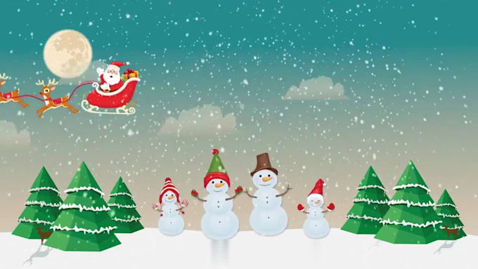 Design seasonal 2d animation,flat motion graphics, animated e card ...