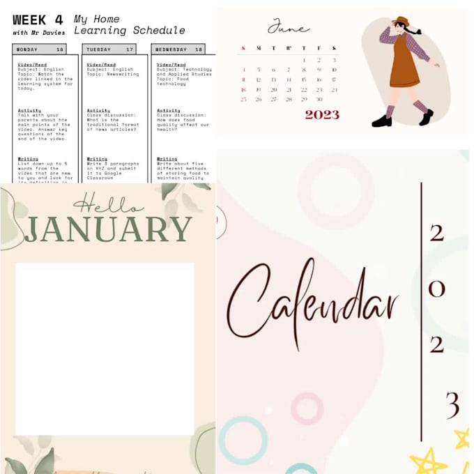 Create a custom design, calendar, and journal on canvas by ...