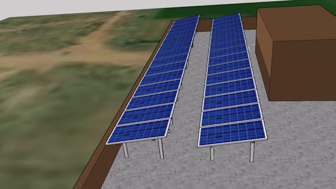 Design solar pv system using sketchup, autocad with detailed drawings ...