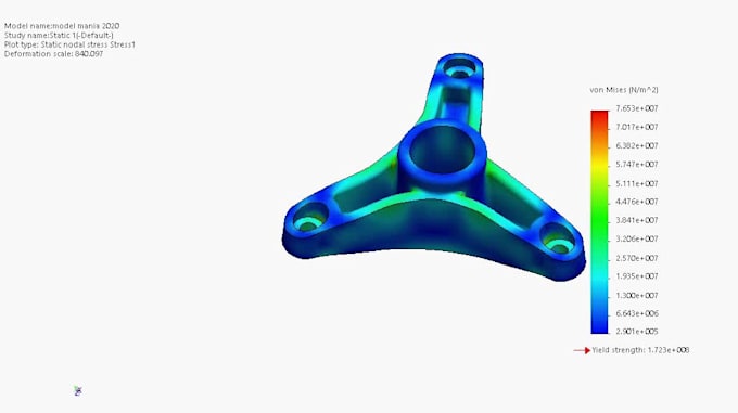 Do cad simulation base material test under static and dynamic load by ...