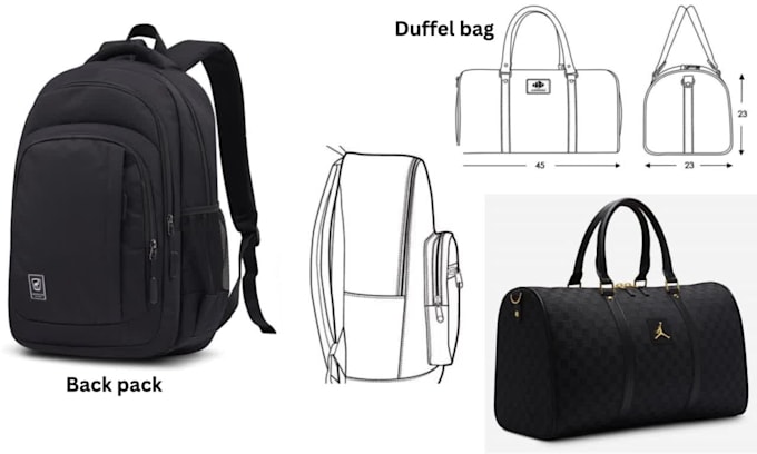 Create duffel bag tech pack bag design bag tech pack back pack tech ...