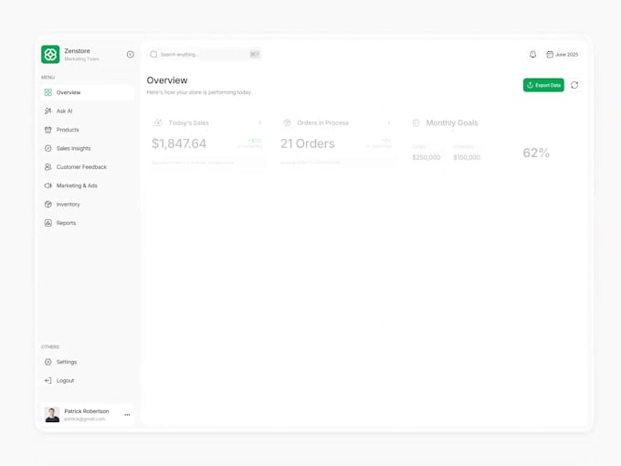 Create design system dashboard sales, marketing, saas on figma by ...