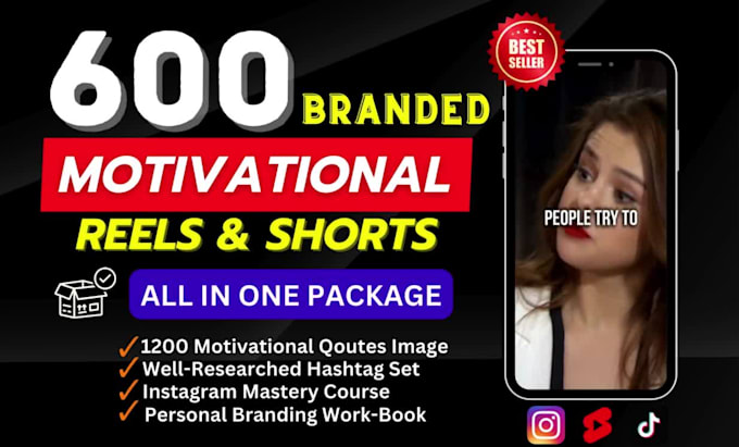 Create 600 motivational instagram reels and youtube shorts by Reels_studio | Fiverr