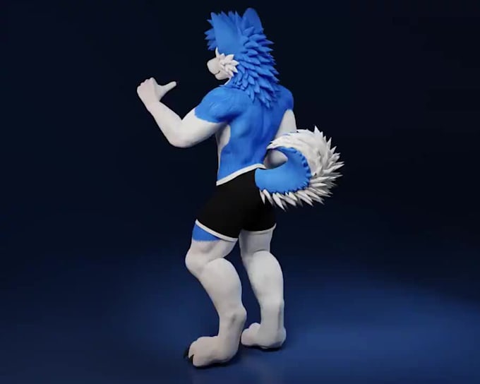 Create custom vrchat avatar, furry vtuber avatar, 3d vtuber model by Dannyvrchat | Fiverr
