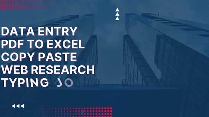 Do data entry, data collection, copy paste, web scraping by Shreyaspujar530 | Fiverr