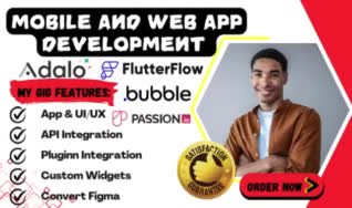 Do app publish mobile app design on adalo flutterflow bubble io glide appsheet by James_p02 | Fiverr