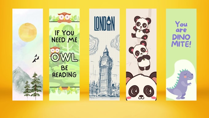 Provide professional custom bookmark design creative and eye catching ...