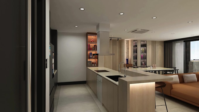 Do 3d condo apartment design, condominium, penthouse layout by Bashany ...